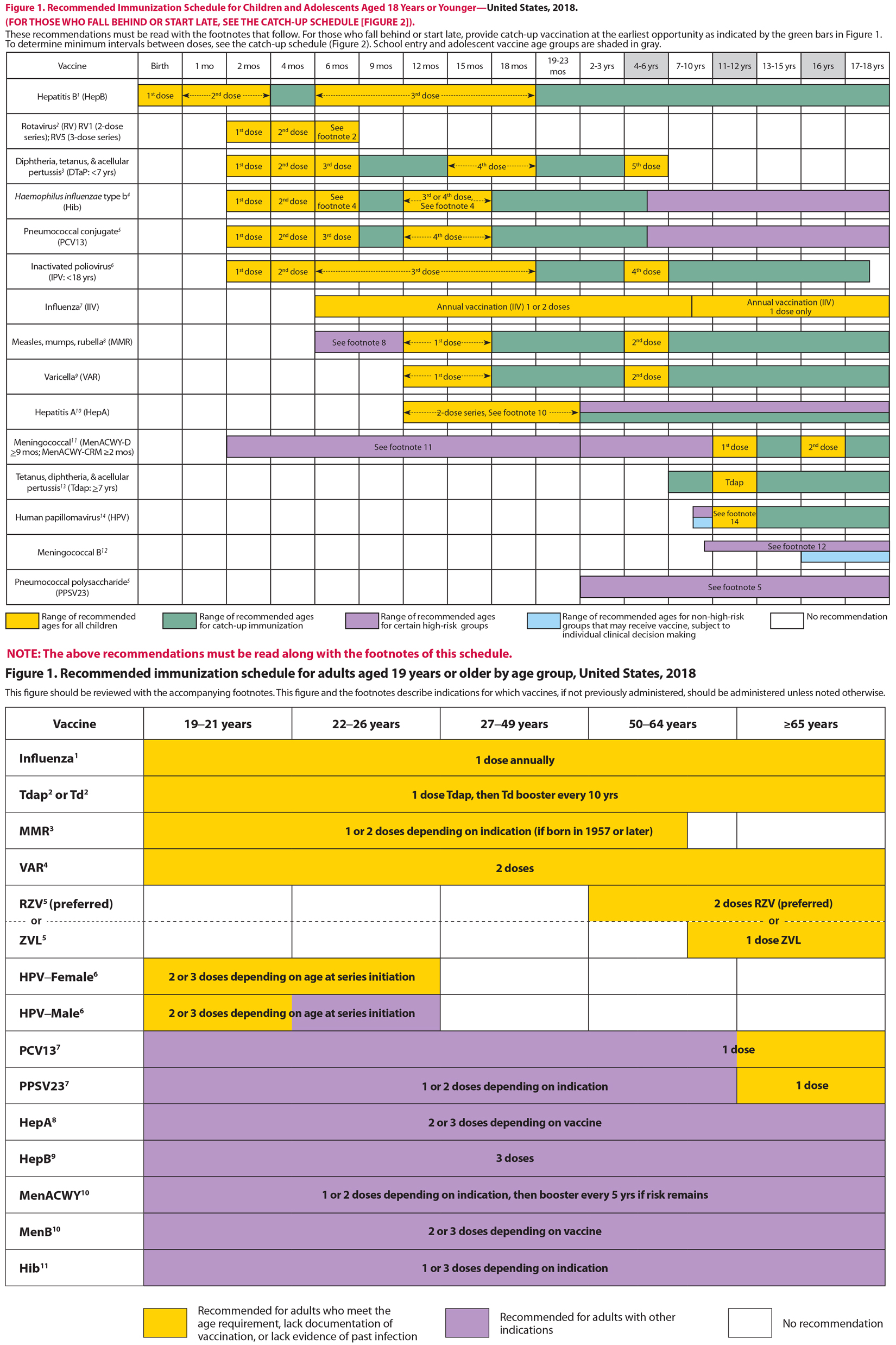 Immunization Schedules and Rates – Cayuga Family Medicine